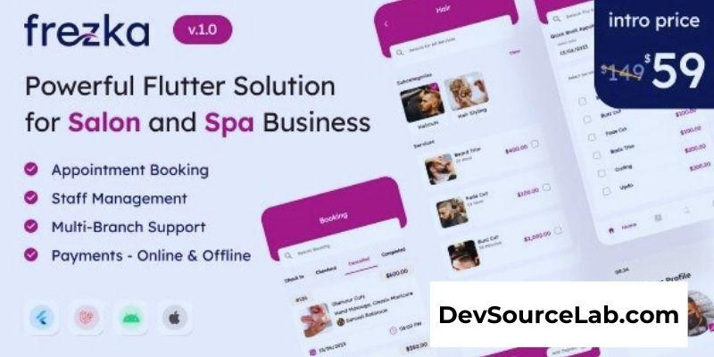 Free Download Frezka v2.3.0 - All-in-one Salon & Spa Business Solution in Flutter + Laravel