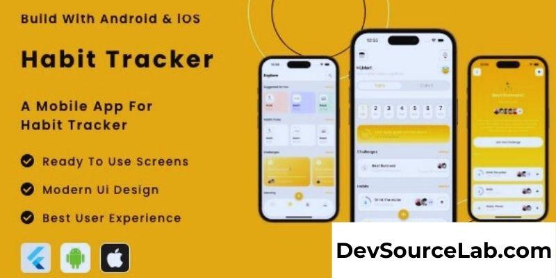 Free Download Habit Tracker App v1.0 - Flutter Mobile App Template