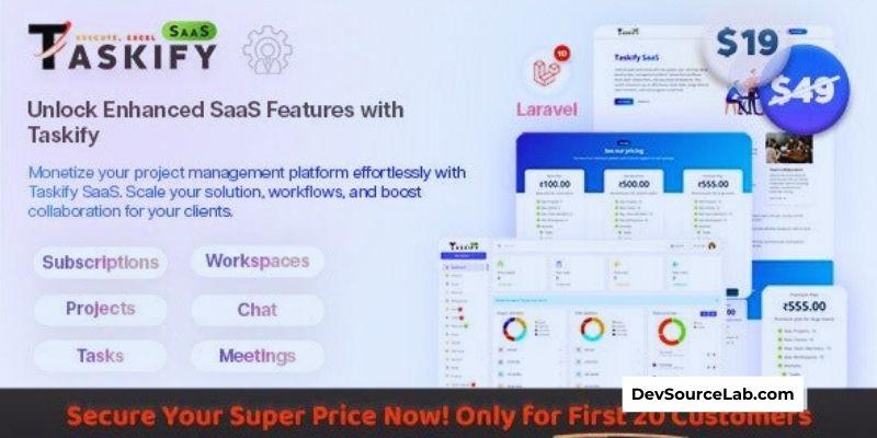 Free Download Taskify SaaS v1.1.1 - Project Management System in Laravel